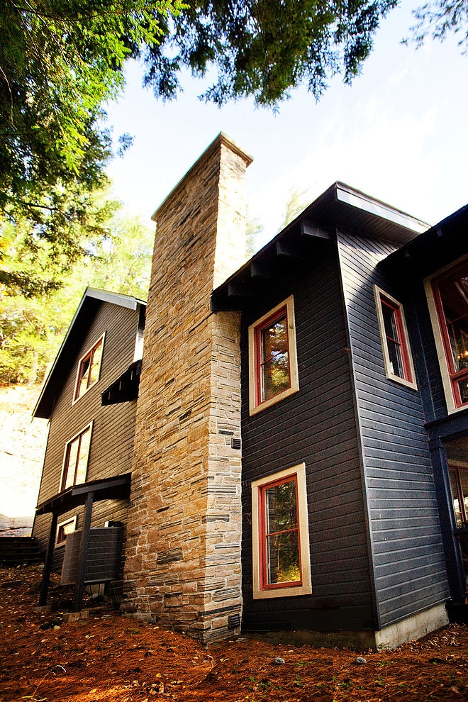 Red Stone Lake House by Collage Designs | HomeAdore