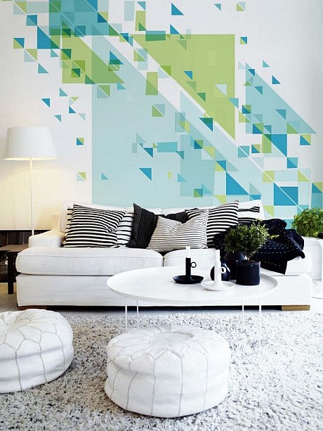 Geometric Wall Murals from PIXERS | HomeAdore