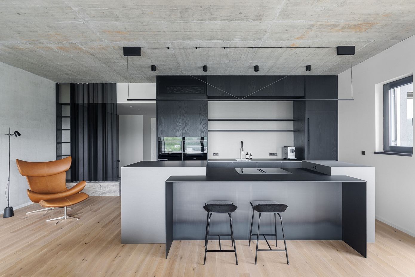 Marina Nova Refines Industrial Calm in a Riverfront Prague Apartment ...