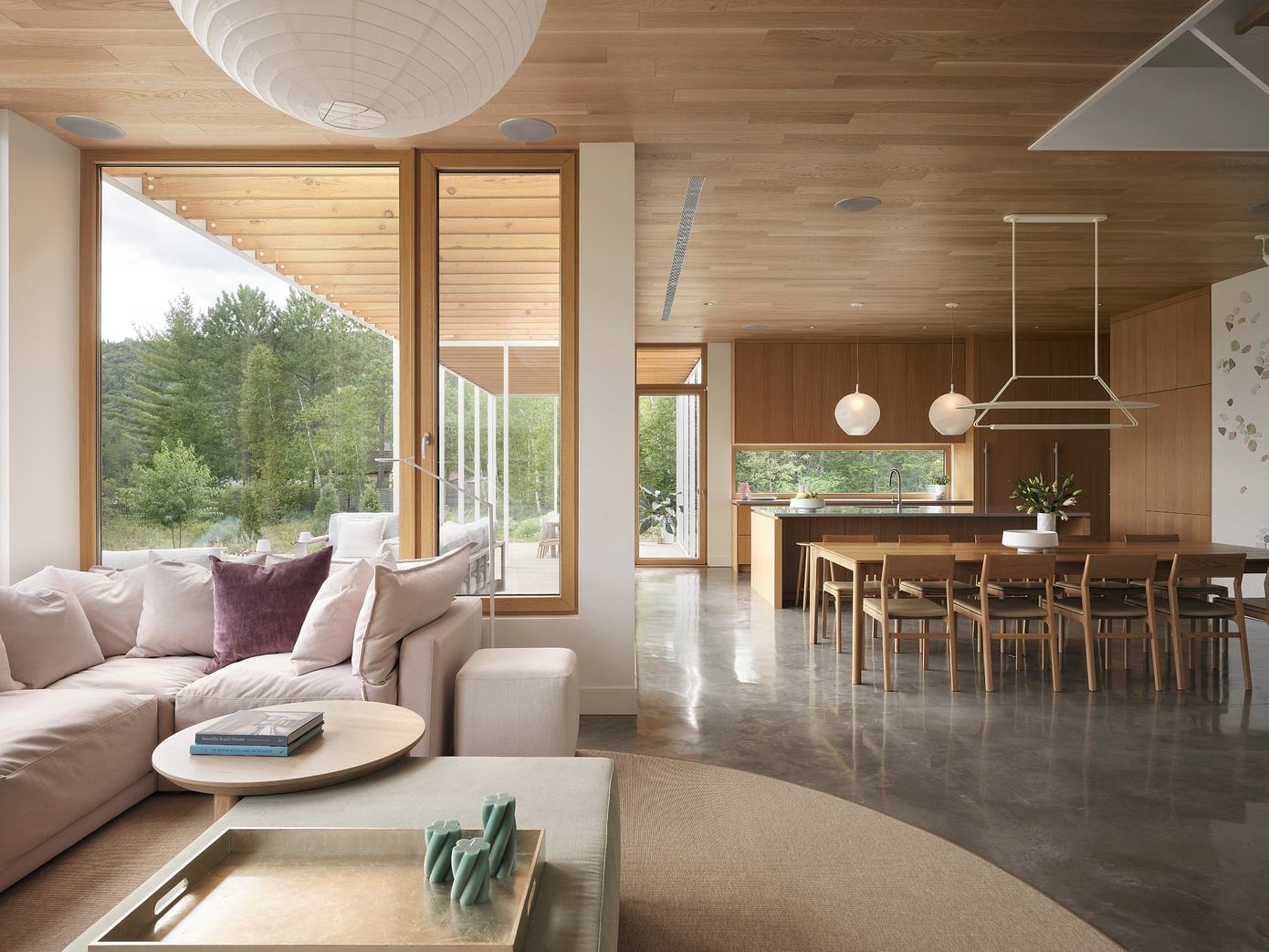 Beach House: Lake Archambault Residence — Light, Lake, and Line in Sun ...